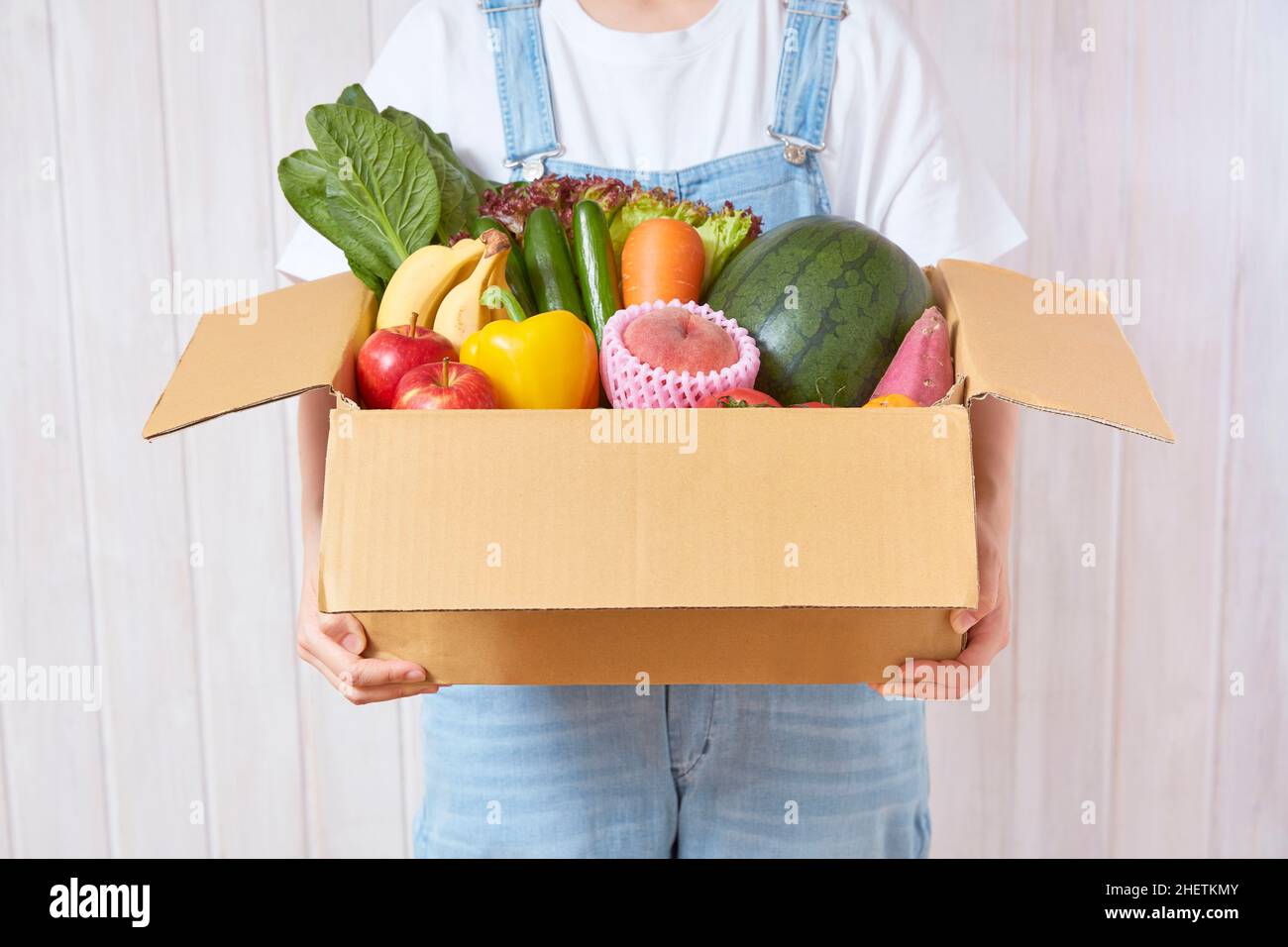 Assorted Fruits And Vegetables Stock Photo - Alamy