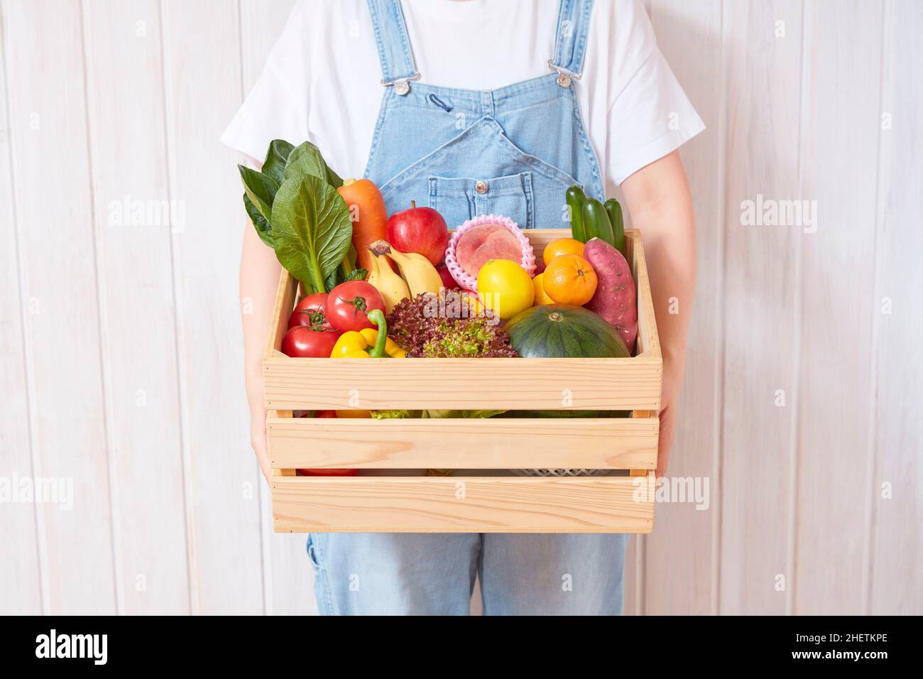 Assorted Fruits And Vegetables Stock Photo - Alamy