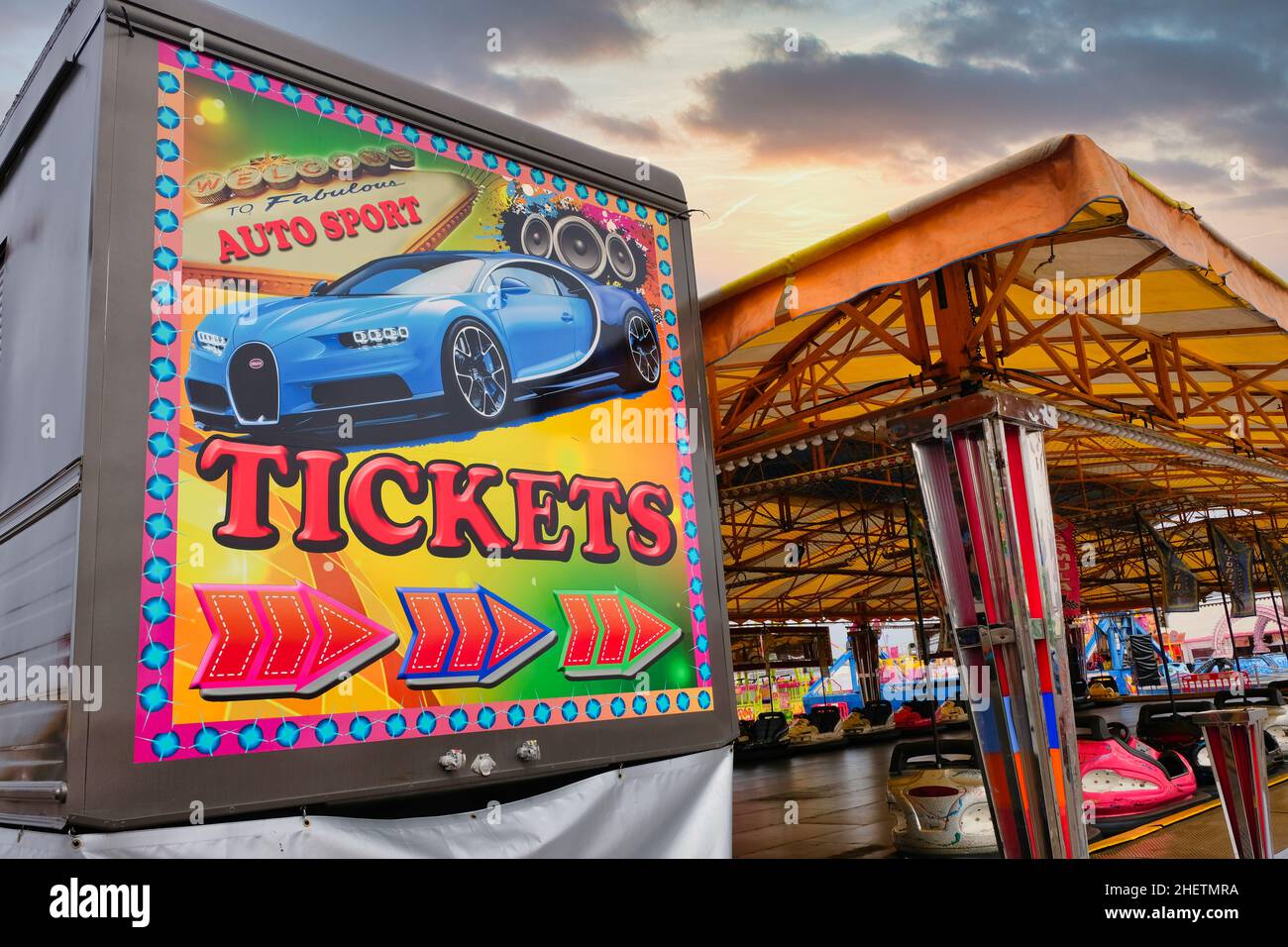 El Ram amusement fair in Palma de Mallorca Stock Photo - Alamy