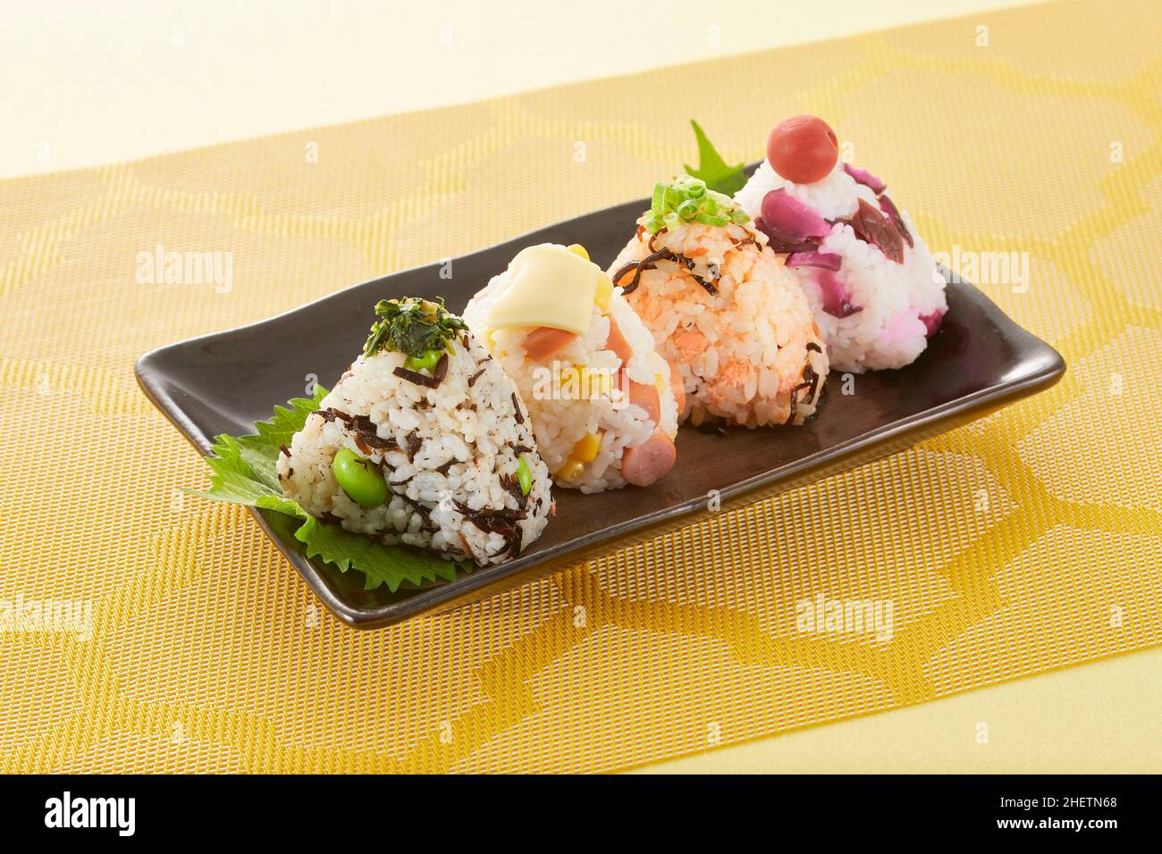 Onigiri Rice Balls Stock Photo - Alamy