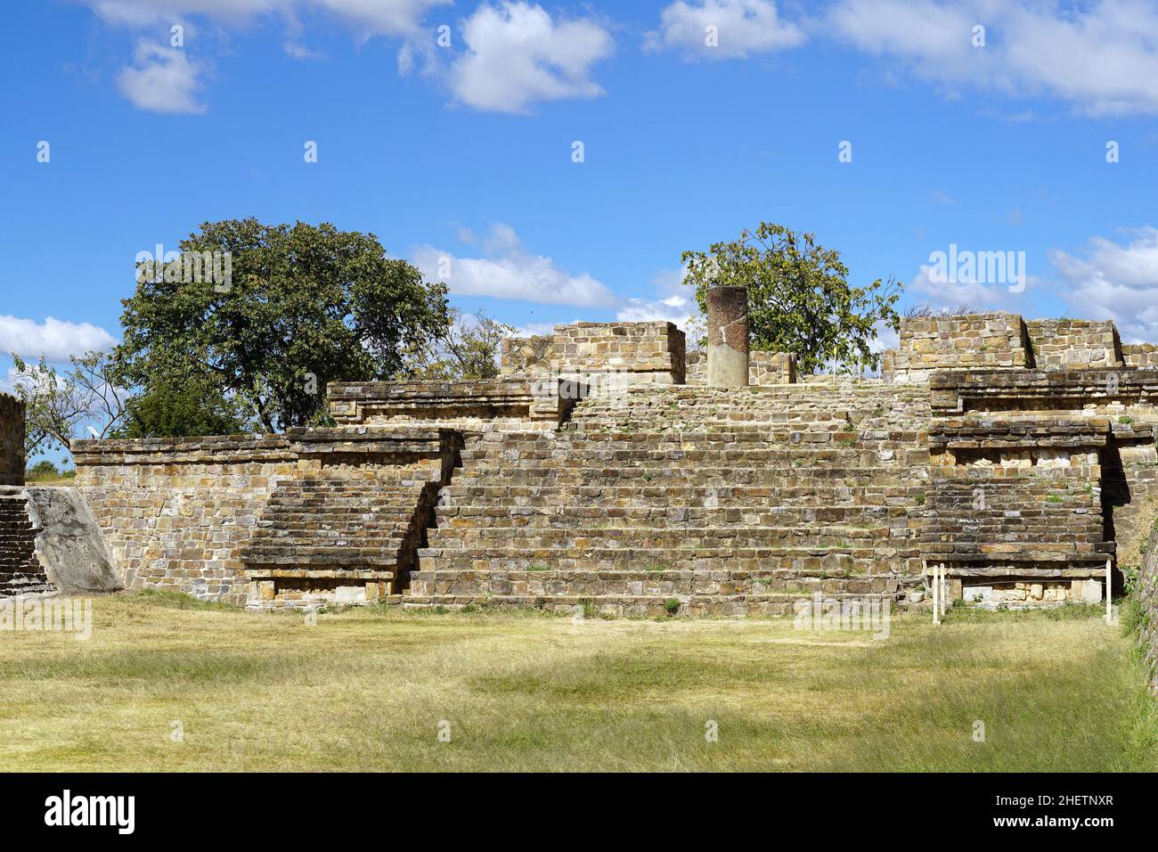 Monte Albán, zapotec ruins, pre-Columbian archaeological site, State of ...