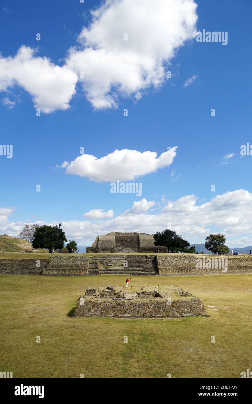 Monte Albán, zapotec ruins, pre-Columbian archaeological site, State of ...