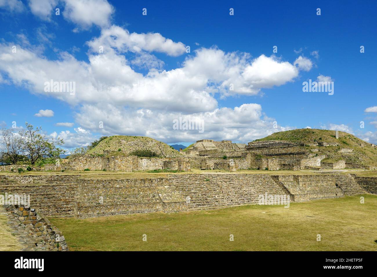 Monte Albán, zapotec ruins, pre-Columbian archaeological site, State of ...