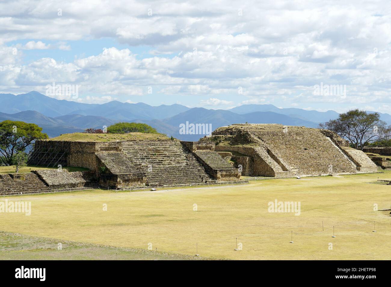 Monte Albán, zapotec ruins, pre-Columbian archaeological site, State of ...