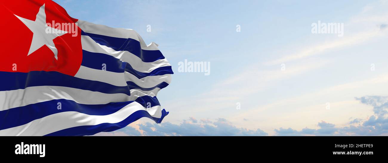 flag of Carmo Rio de Janeiro , Brazil at cloudy sky background on ...