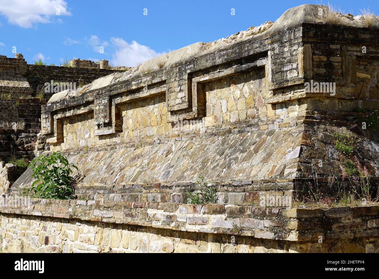 Monte Albán, zapotec ruins, pre-Columbian archaeological site, State of ...
