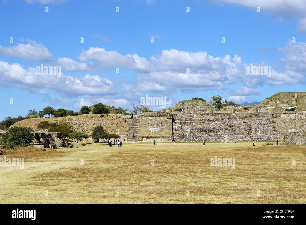 Monte Albán, zapotec ruins, pre-Columbian archaeological site, State of ...