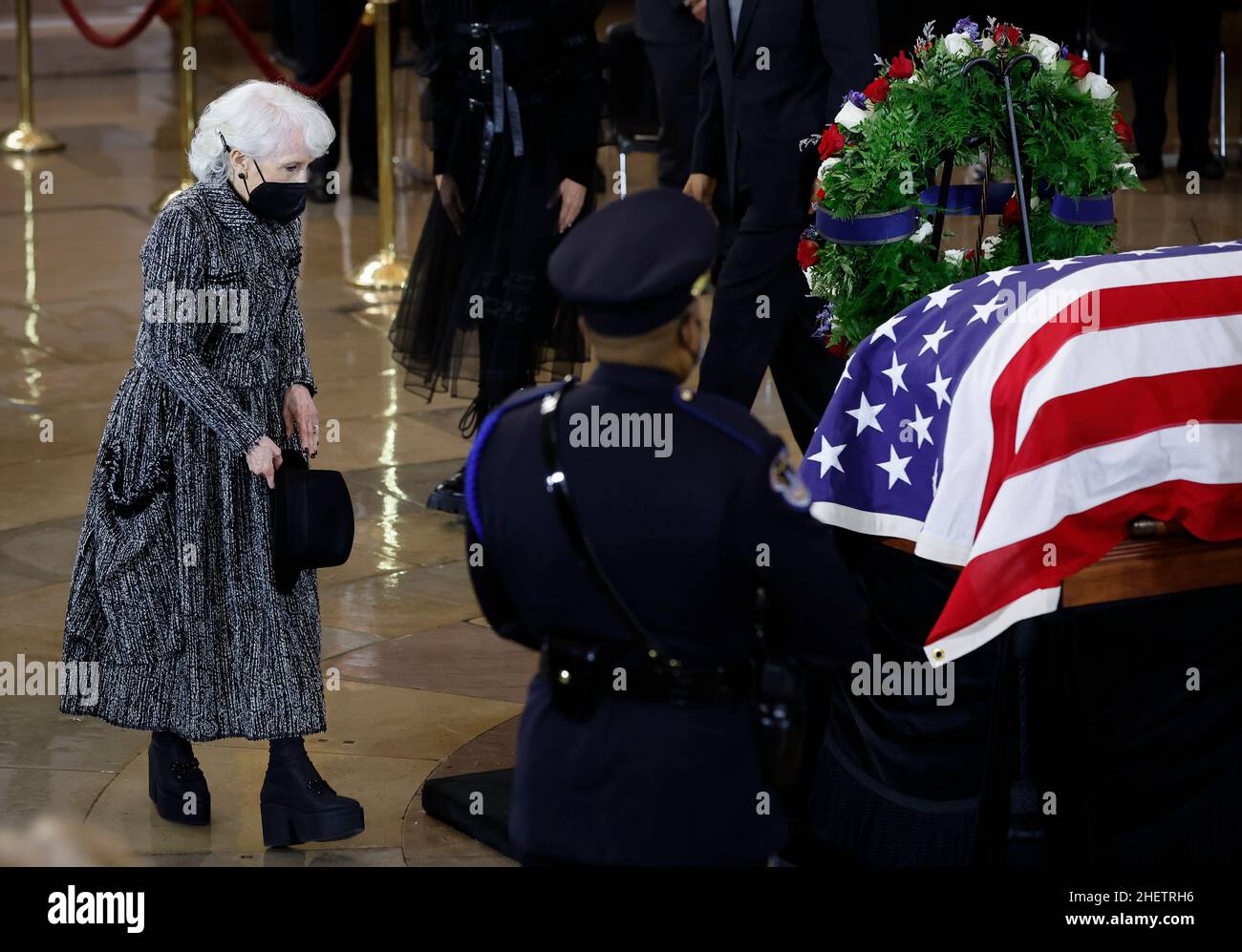 Washington, DC, USA. 12th Jan, 2022. Landra Reid, widow of former Sen ...