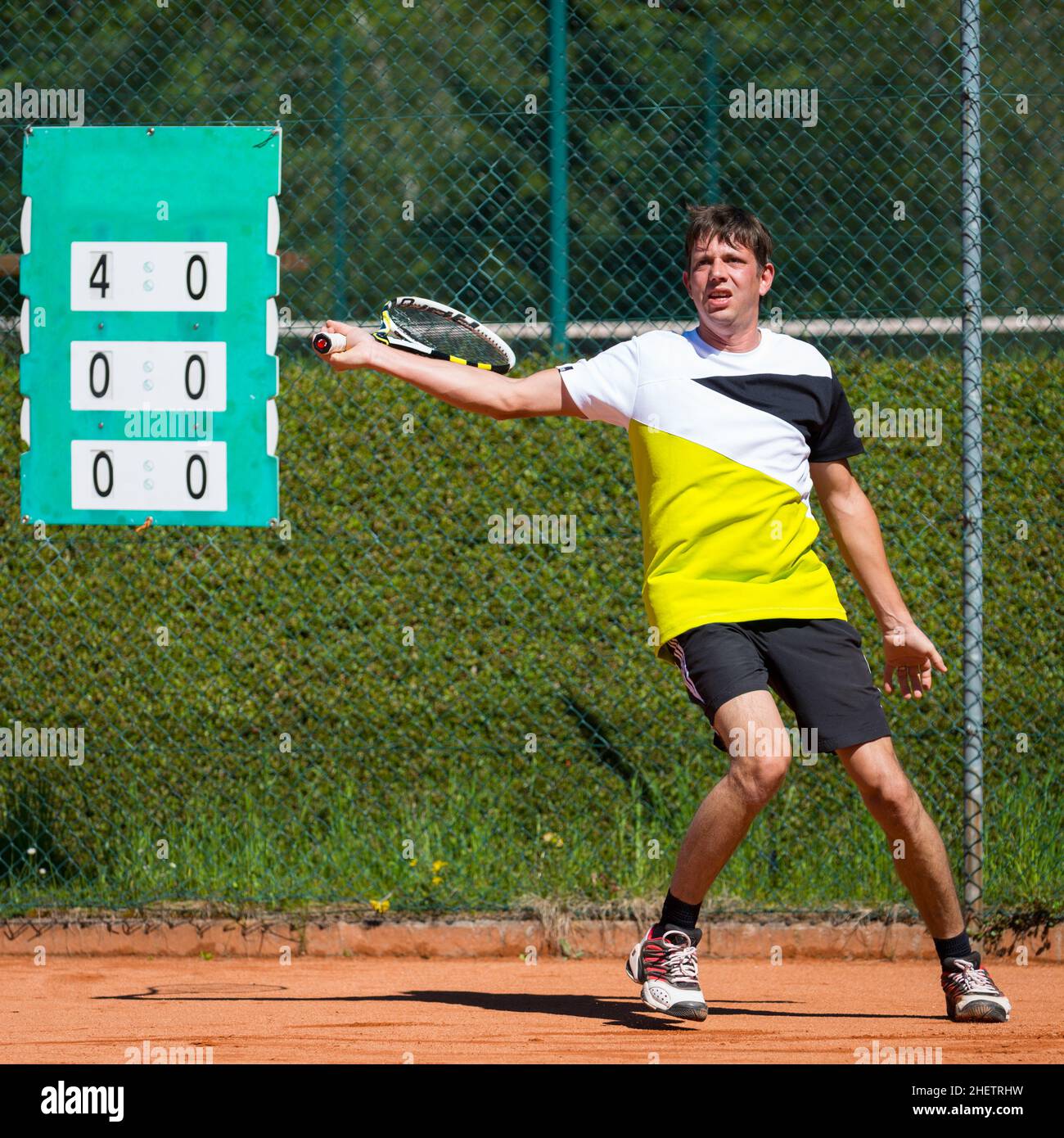 Backhand tennis ball hi-res stock photography and images - Alamy