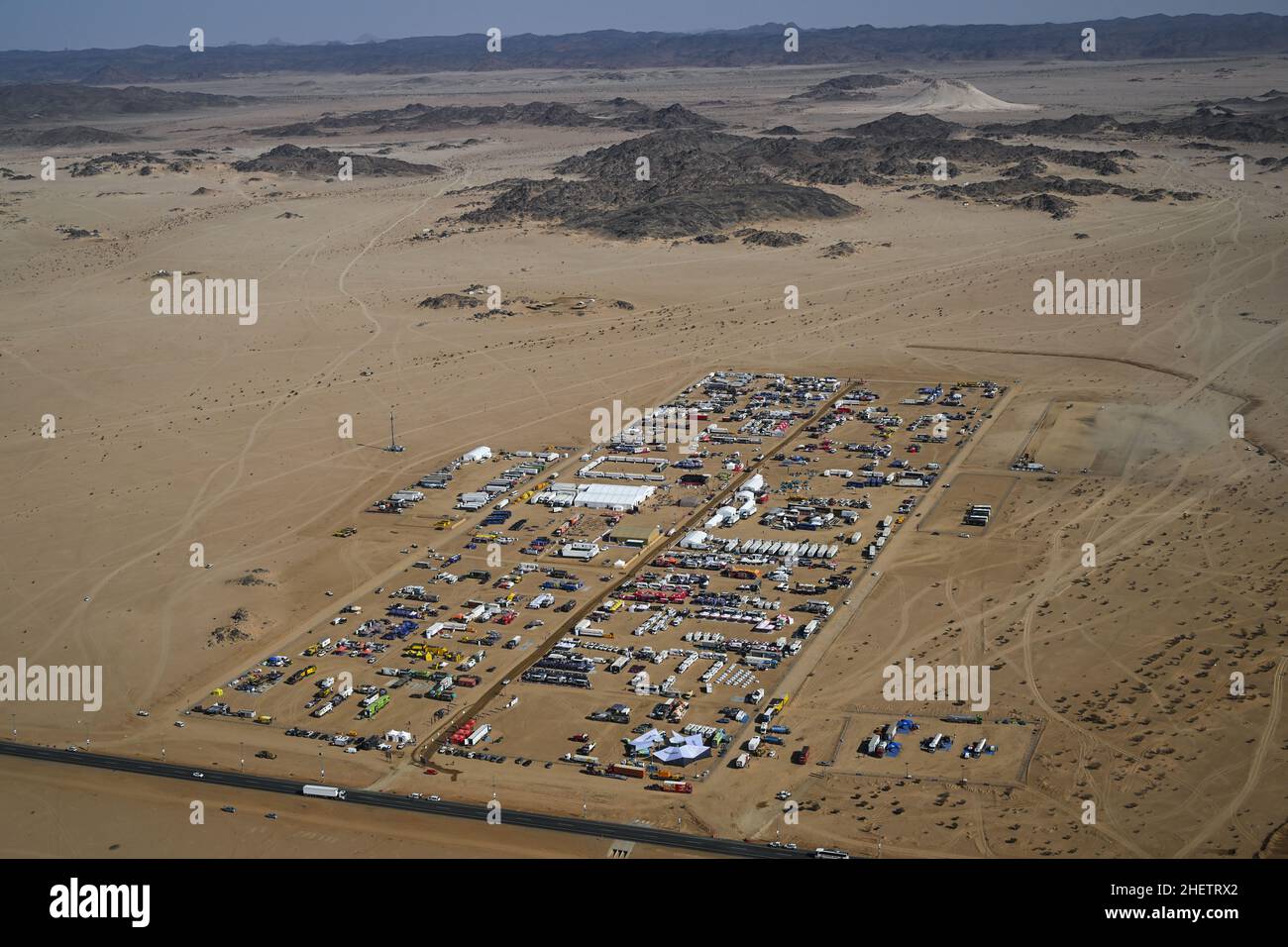 Bisha, Saudi Arabia, January 12th 2022, Bivouac during the Stage 10 of ...
