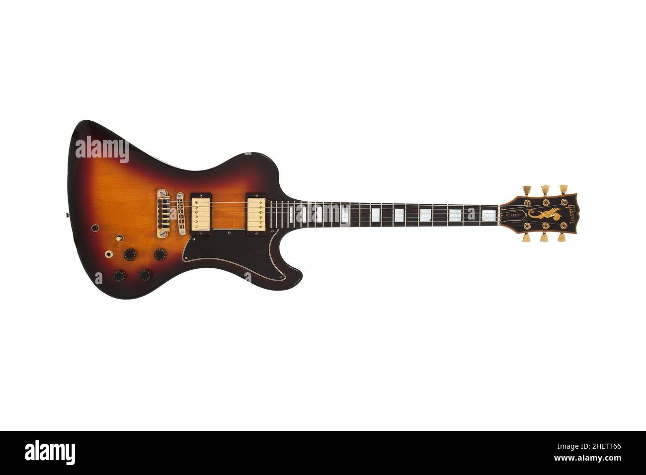 1978 Gibson RD Artist Sunburst Solid Body Electric Guitar Stock Photo ...