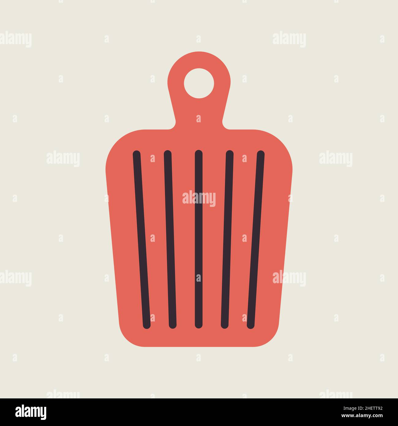 Cutting board vector color flat icon. Chopping Board symbol. Graph ...