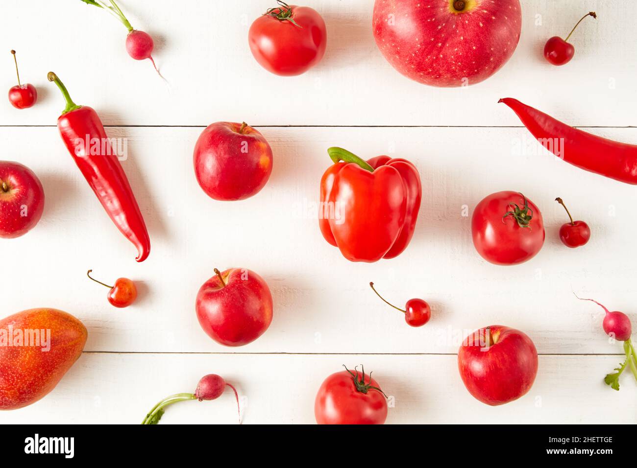 Red Fruits And Vegetables Stock Photo - Alamy