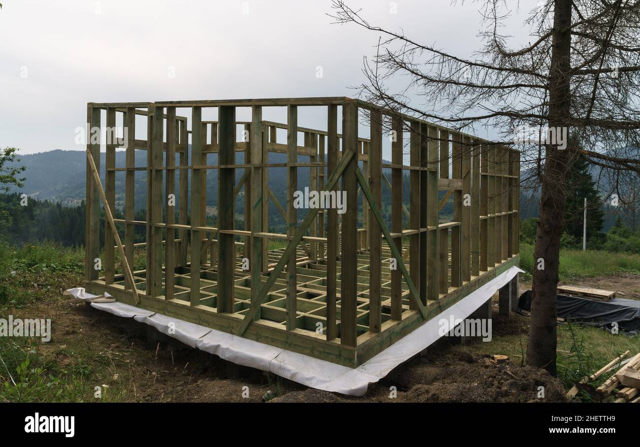 Timber frame construction house hi-res stock photography and images - Alamy
