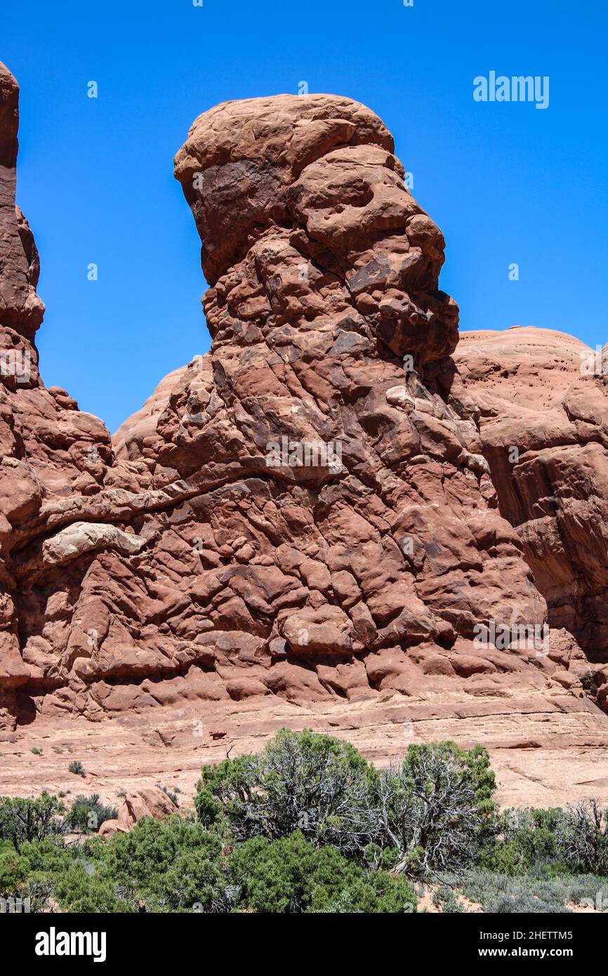 natural rock bridge in Bridges national park, USA Stock Photo - Alamy