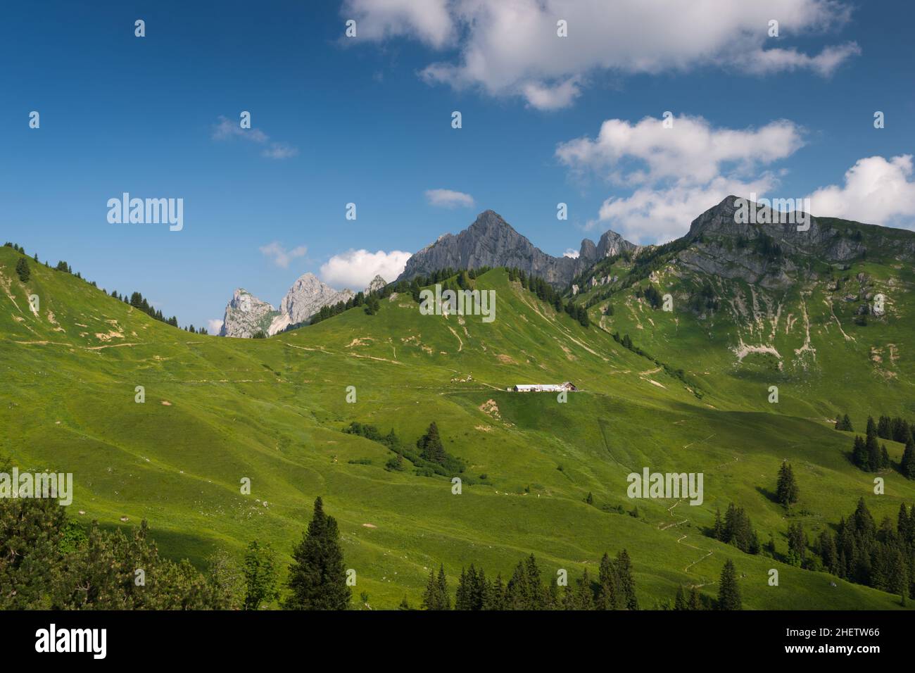 Clouds alpine hut summer hi-res stock photography and images - Alamy