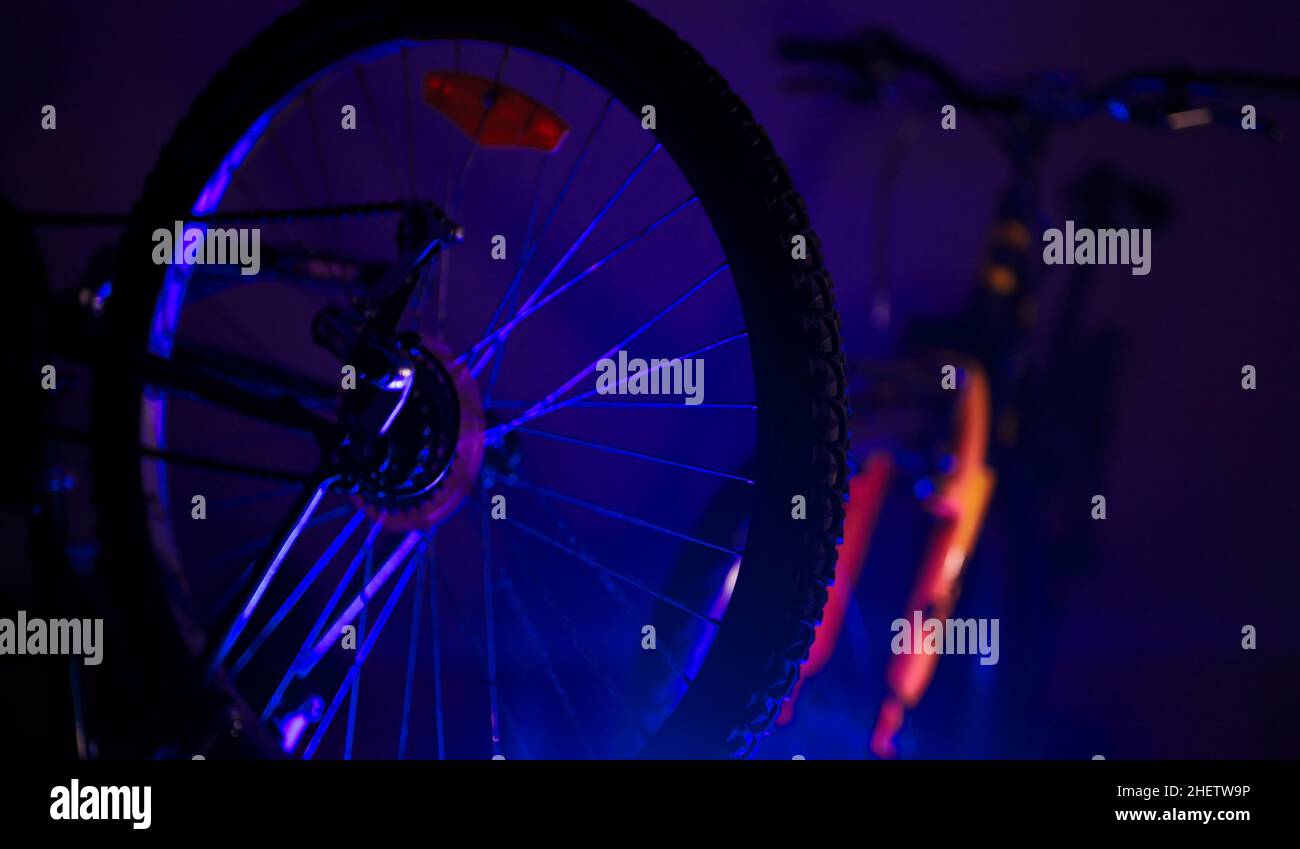 Bicycle wheel in workshop rgb hi-res stock photography and images - Alamy
