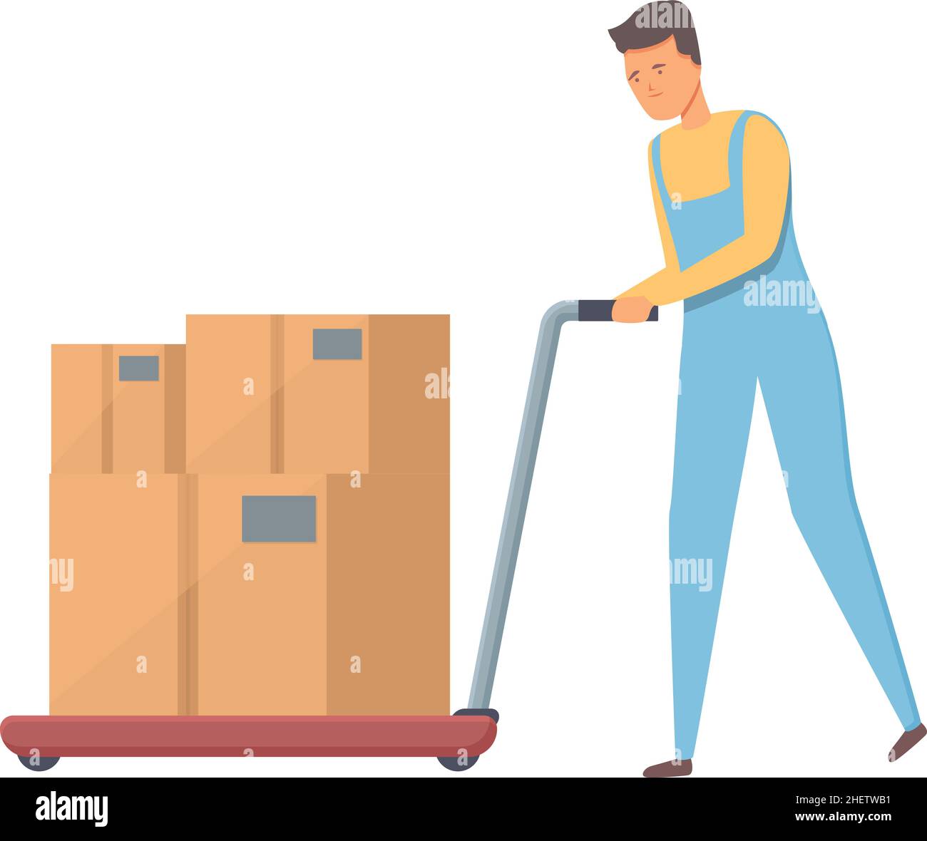 Move relocation box icon cartoon vector. Home service. Delivery storage ...