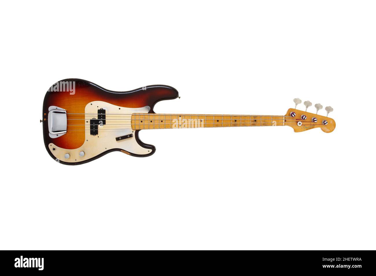 1958 Fender Precision Sunburst Bass Stock Photo - Alamy