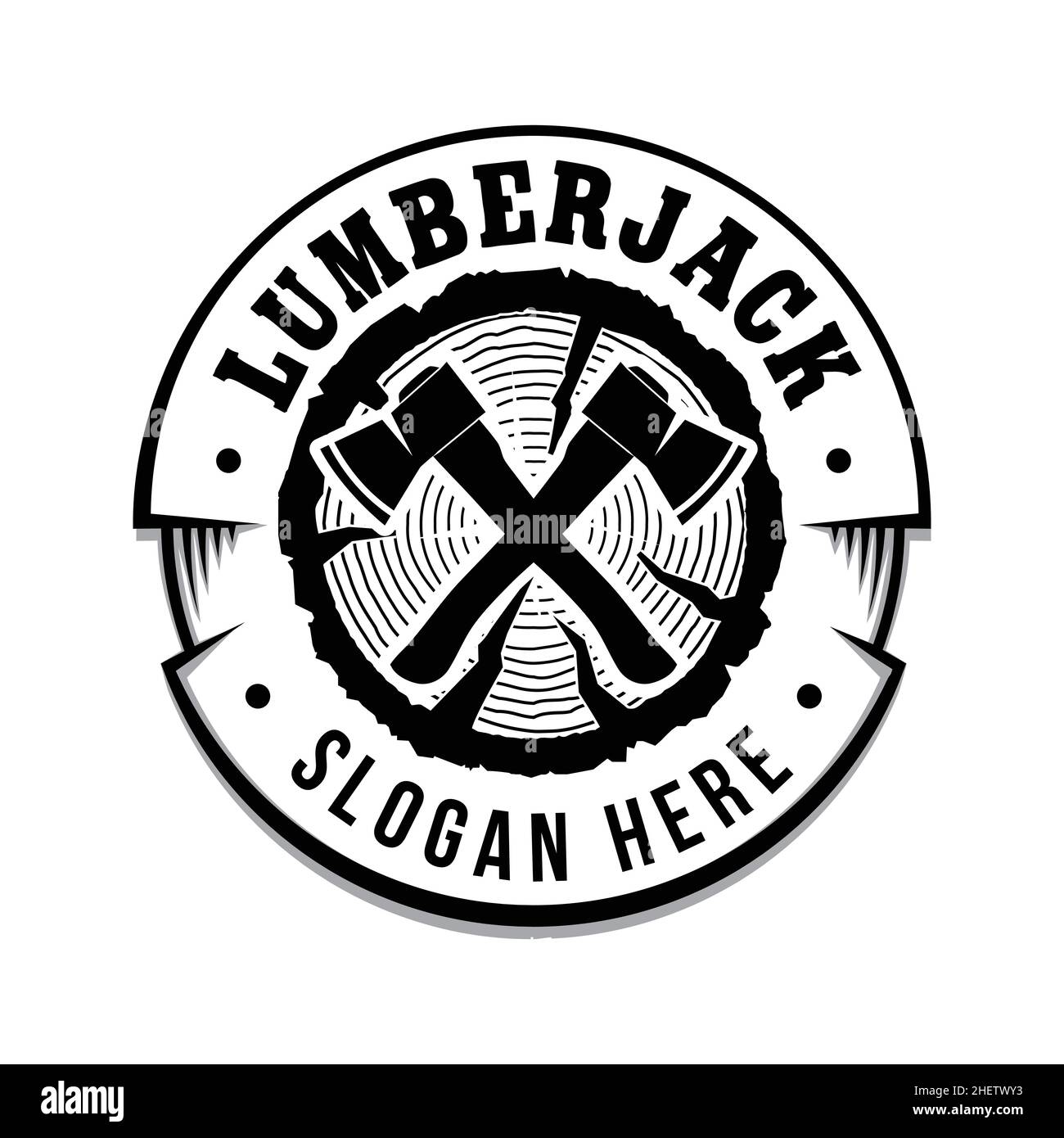 Lumberjack logo. Vector and illustrations Stock Vector Image & Art - Alamy