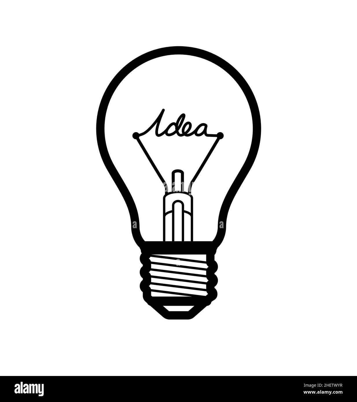 Light Bulb Filament Vector