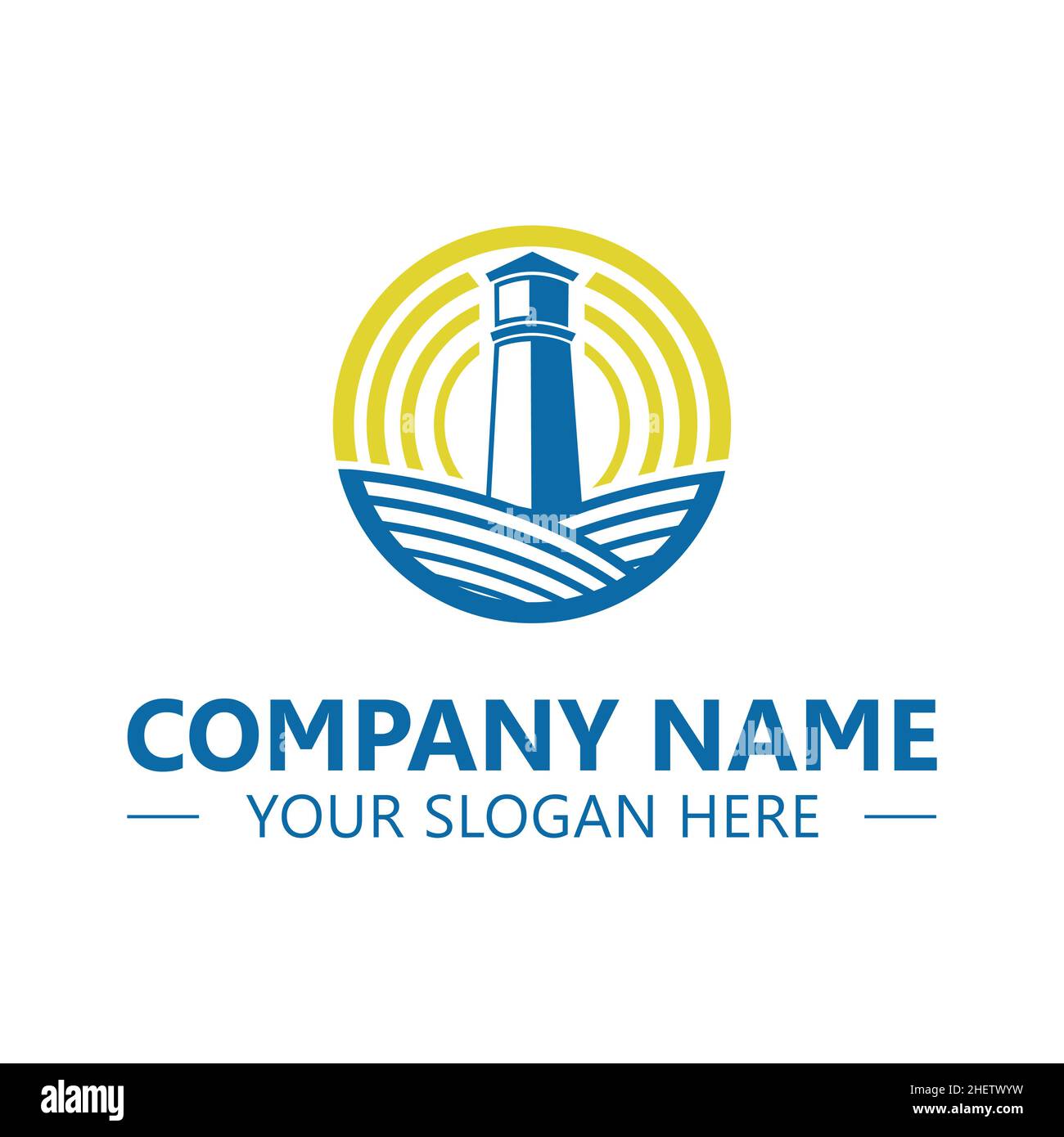 Yellow lighthouse Stock Vector Images - Alamy