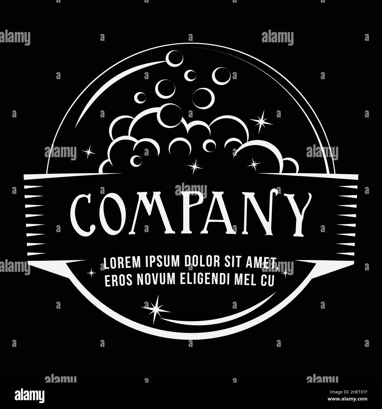 Wash logo. Vector and illustration. T-shirt design. Soap bubles design ...