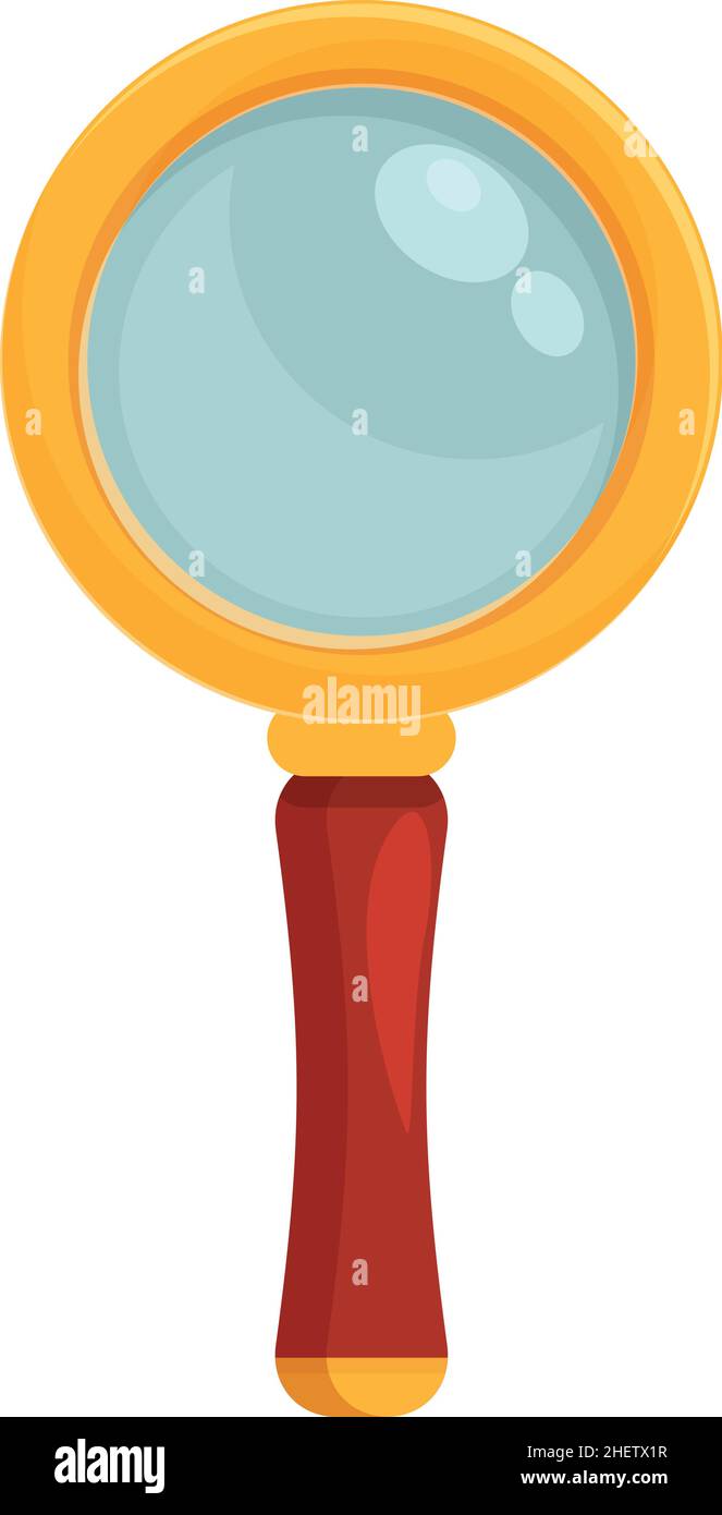 Kid magnifier icon cartoon vector. Boy glass. Children fun Stock Vector ...