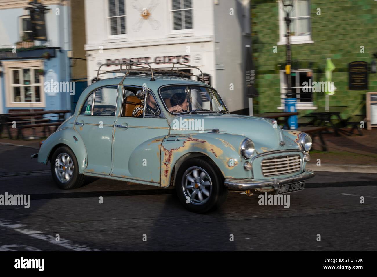 Classic cars on Poole quay Stock Photo - Alamy