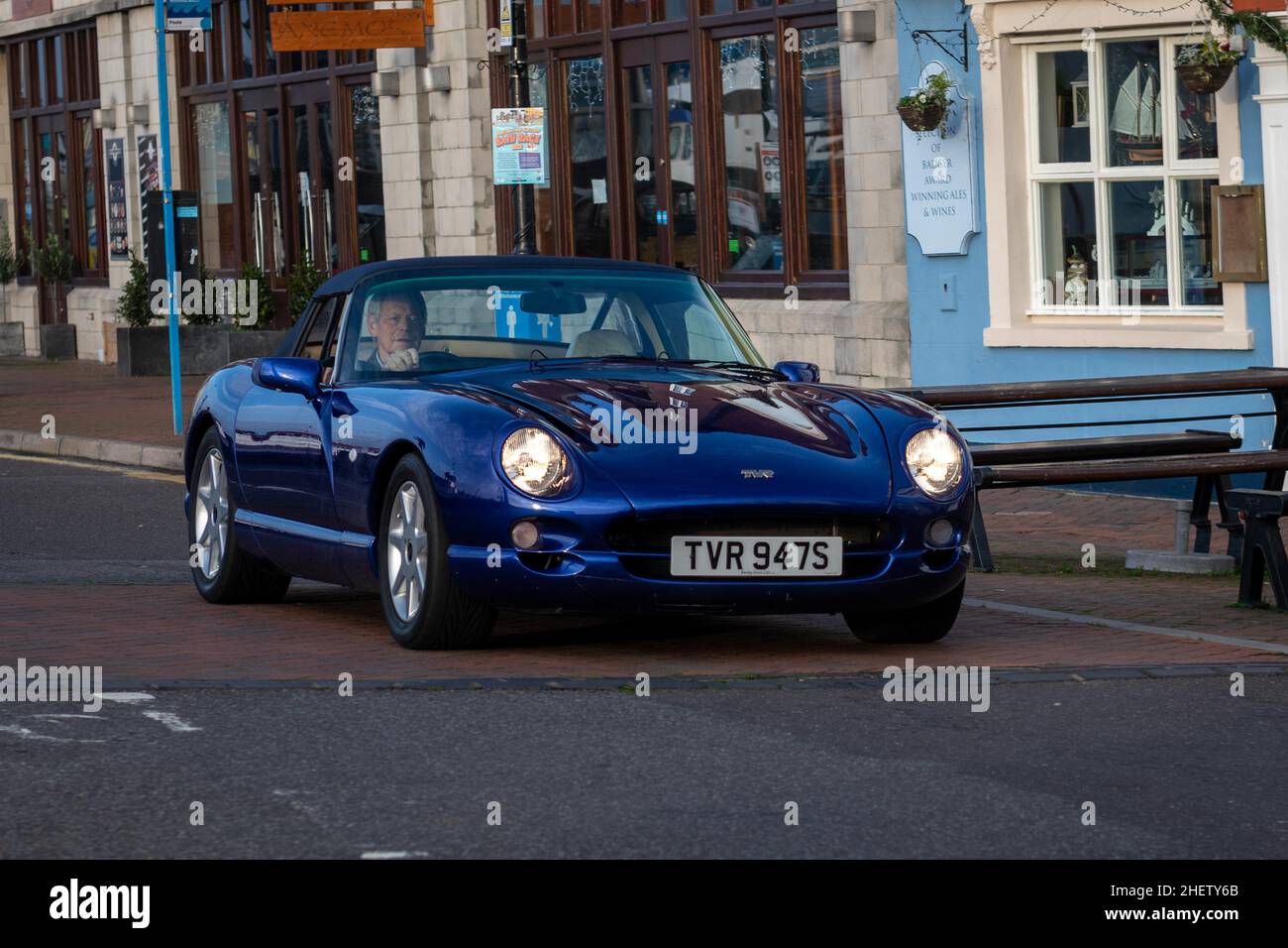 Blue tvr chimaera cars hi-res stock photography and images - Alamy