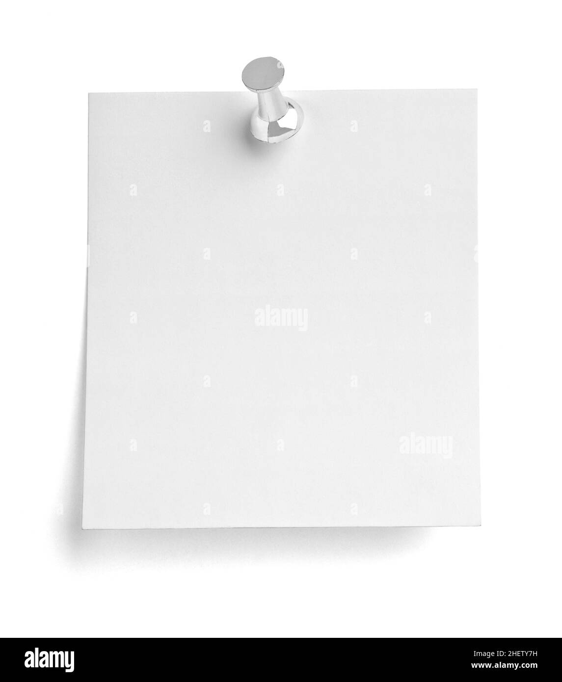 note paper push pin message red white black Stock Photo - Alamy