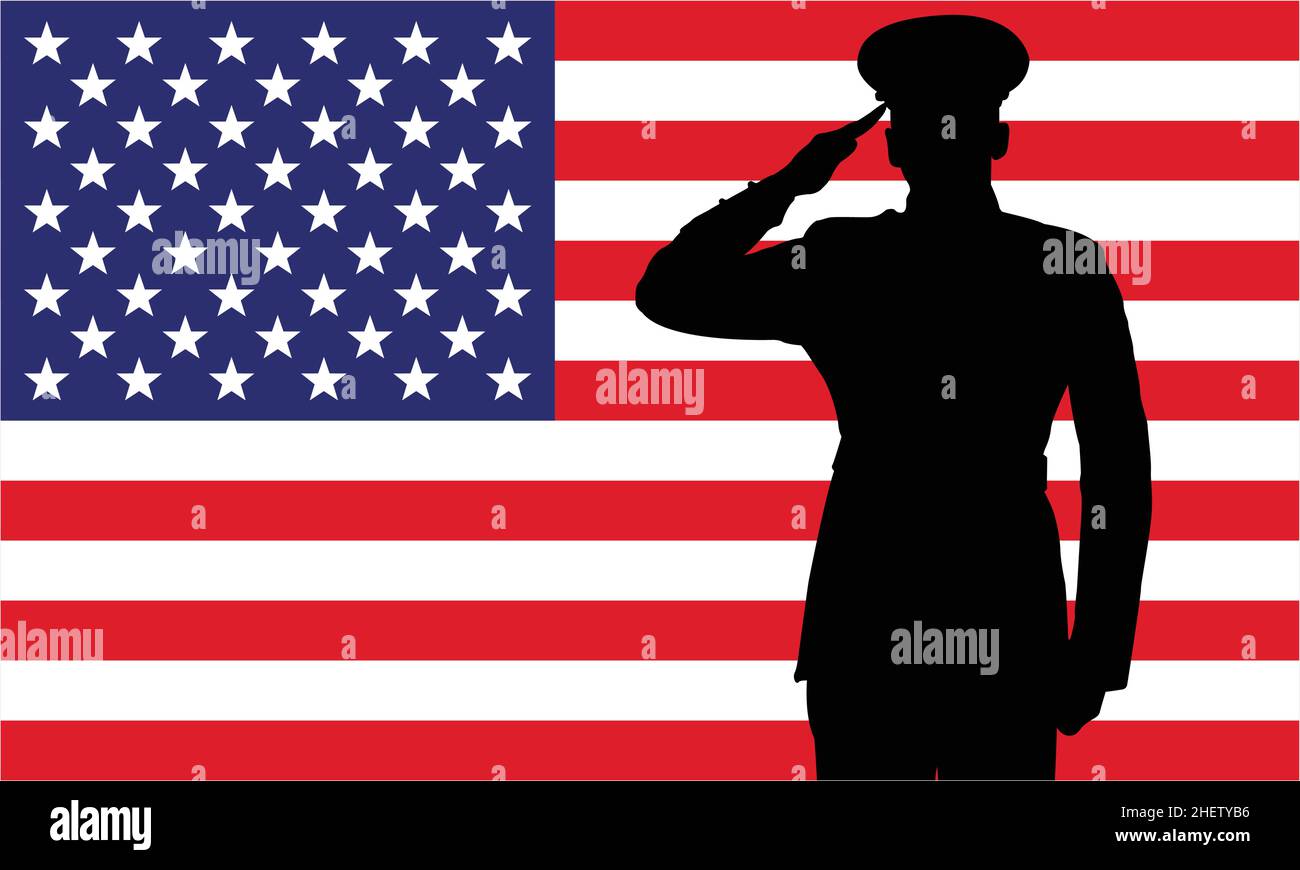 Navy officer saluting Stock Vector Images - Alamy