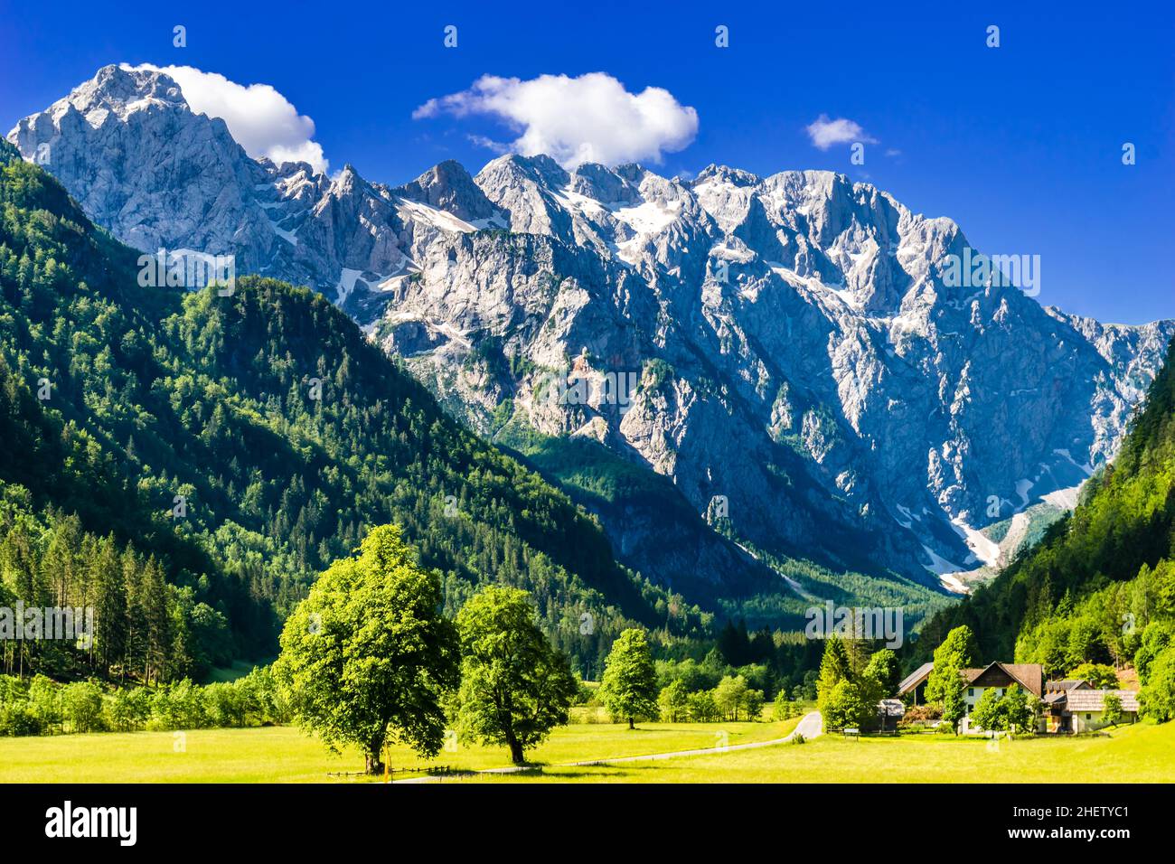Beautiful green logar valley in hi-res stock photography and images - Alamy