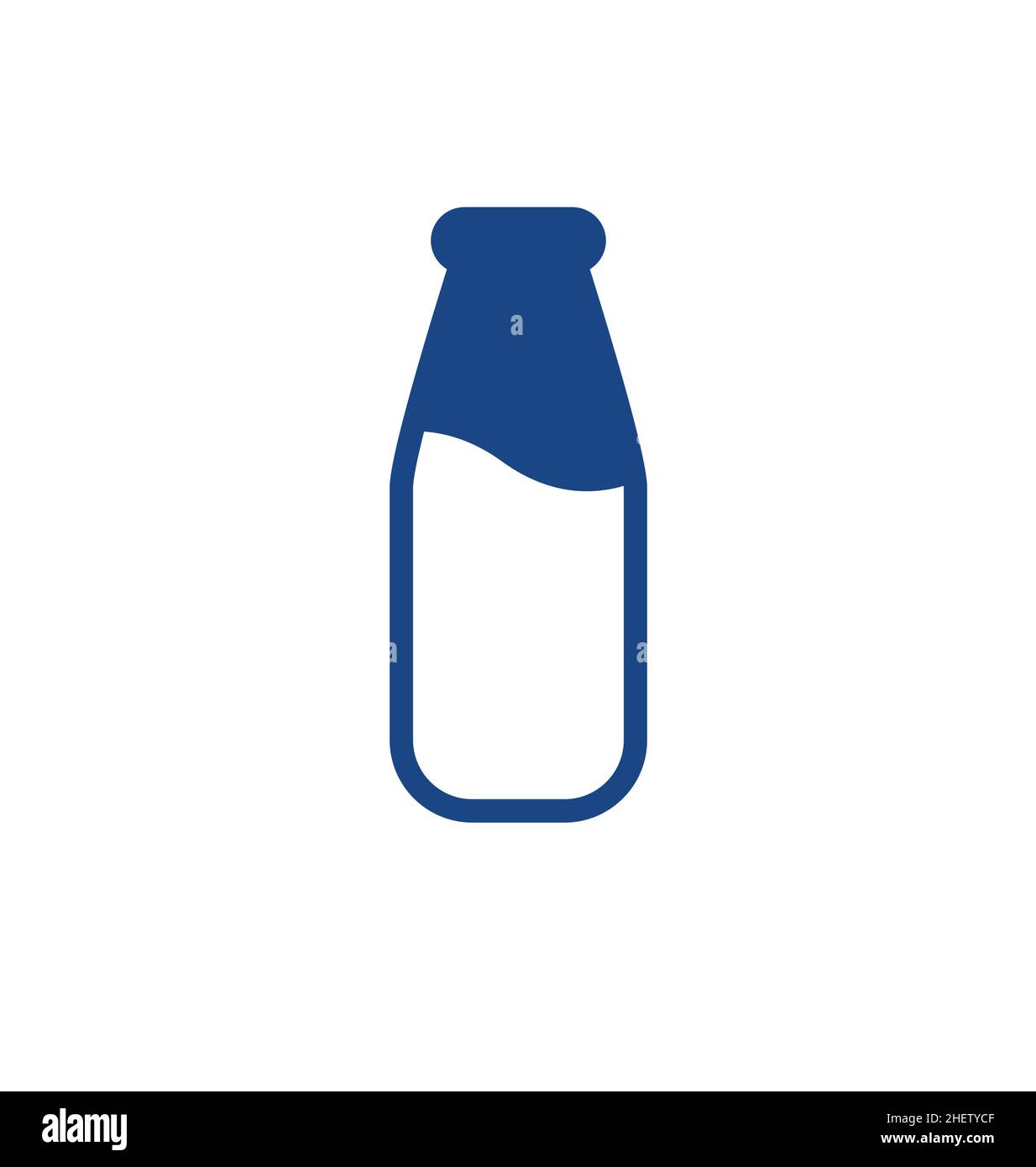 simple dairy milk bottle icon logo symbol vector isolated on white ...