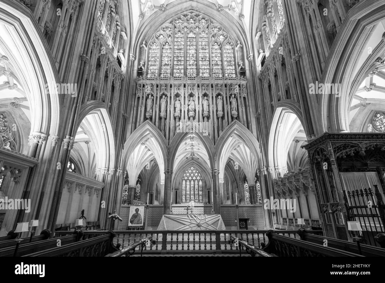 Jesse window of wells cathedral hi-res stock photography and images - Alamy