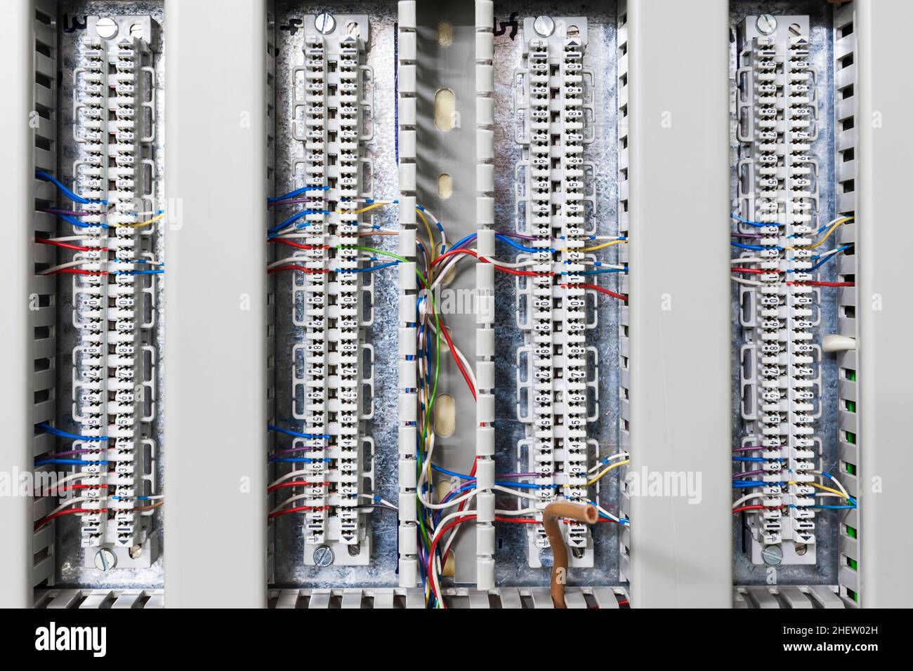 electronic cable bar for connection of communication systems Stock ...