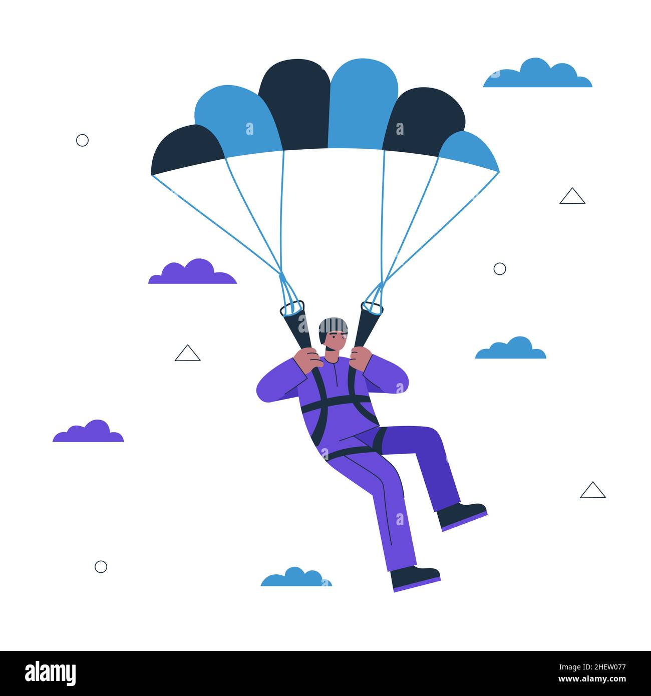 Paraglider Stock Vector Images - Alamy
