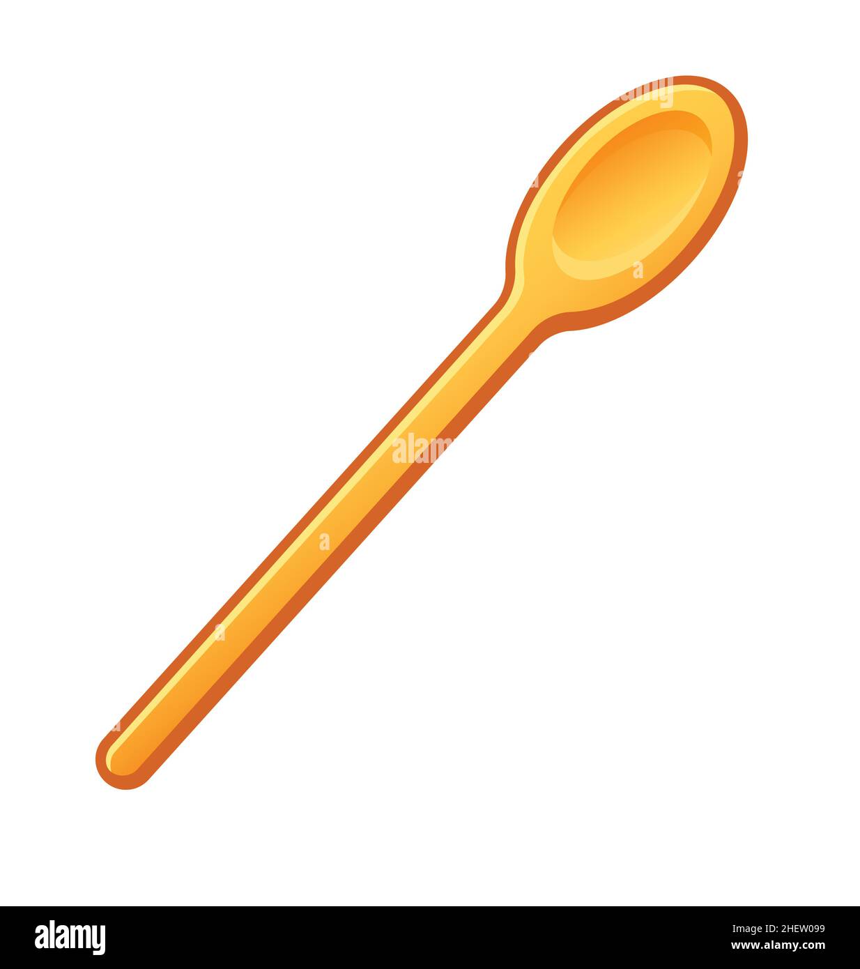 Wooden spoon on background Stock Vector Images - Alamy