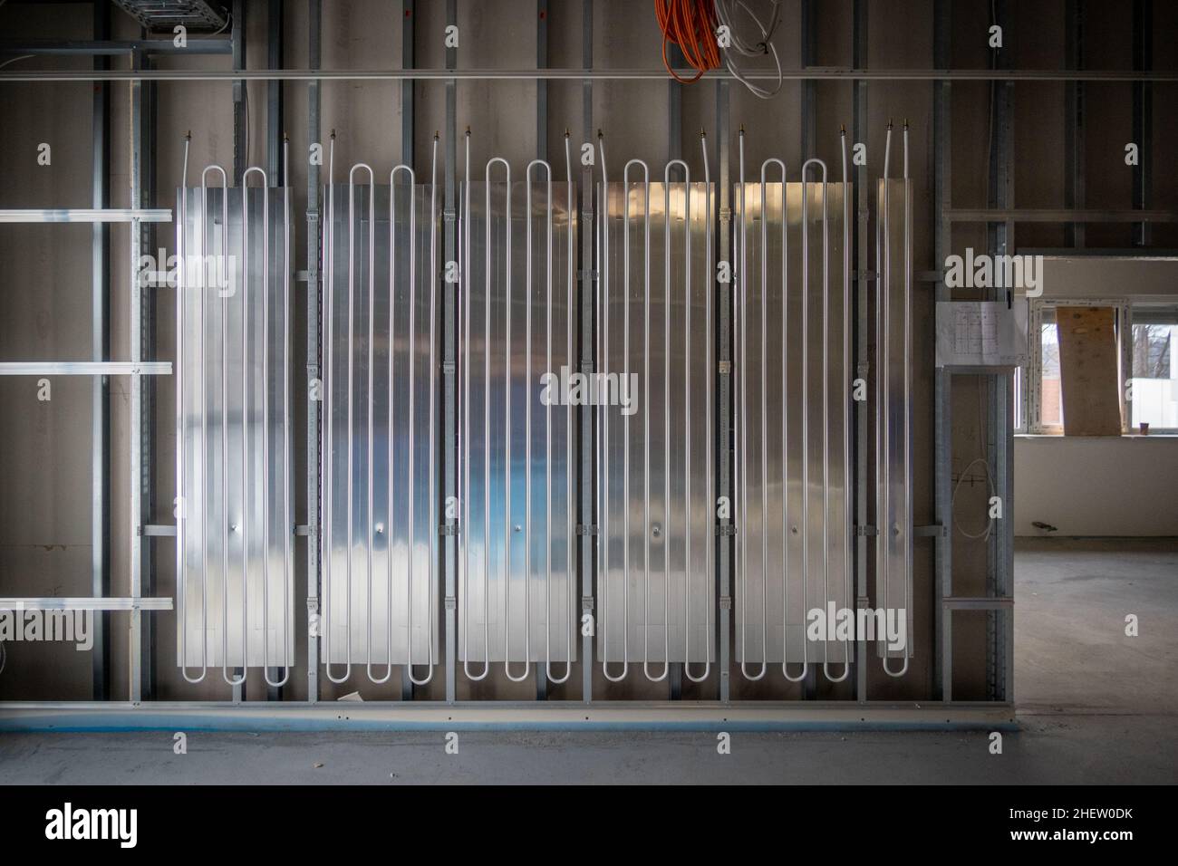 a wall heating system is installed in the new operating theater ...