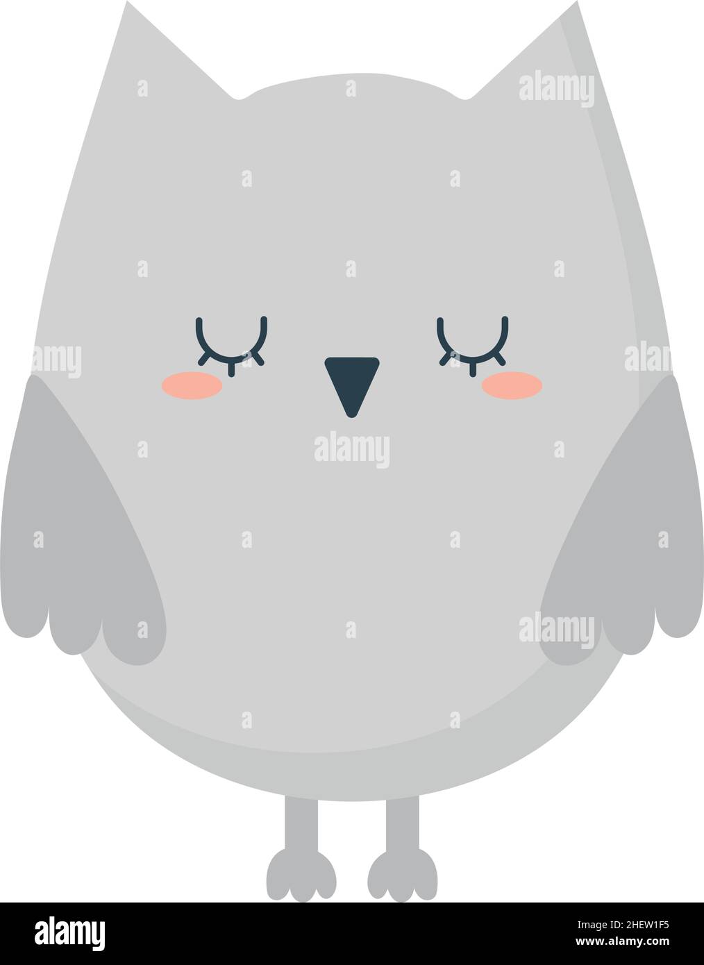 Sleepy owl Cut Out Stock Images & Pictures - Alamy