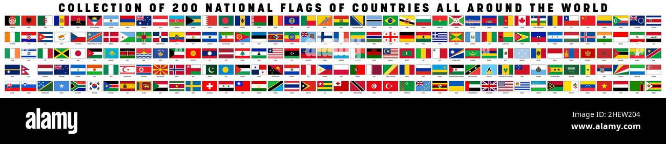 National flags of World countries collection Stock Vector Image & Art ...