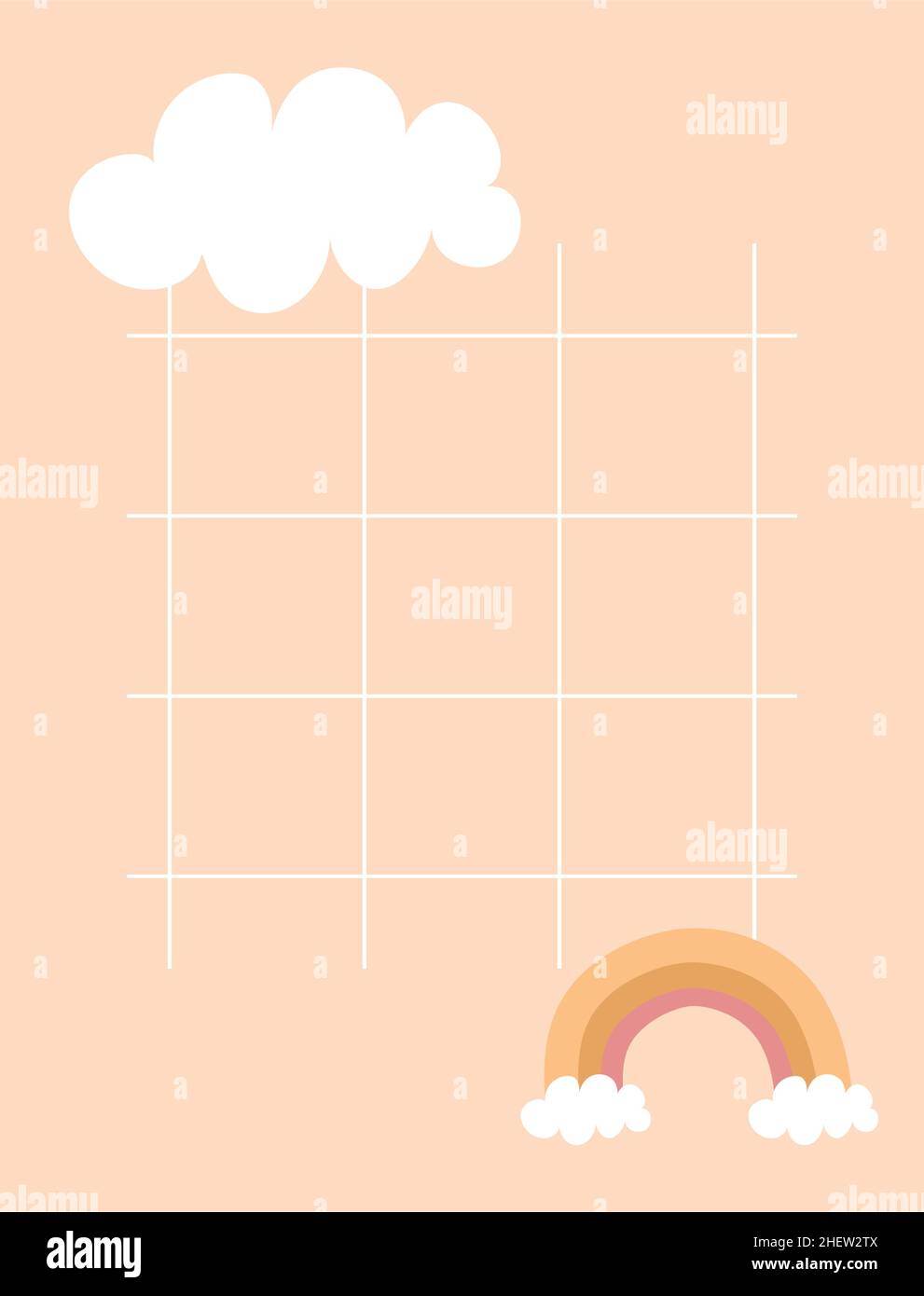 daily planner with rainbow Stock Vector Image & Art - Alamy