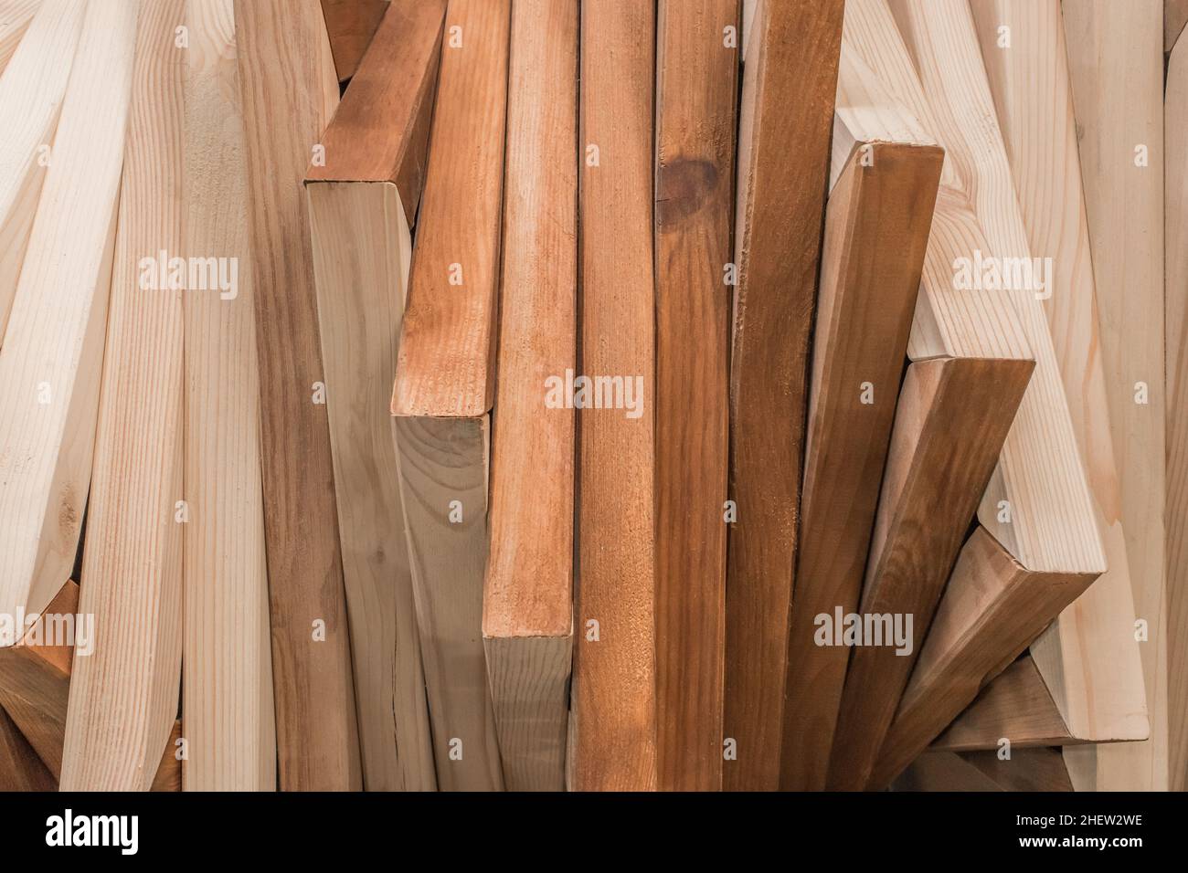 Decorative wooden interior element decoration and wood decor abstract ...