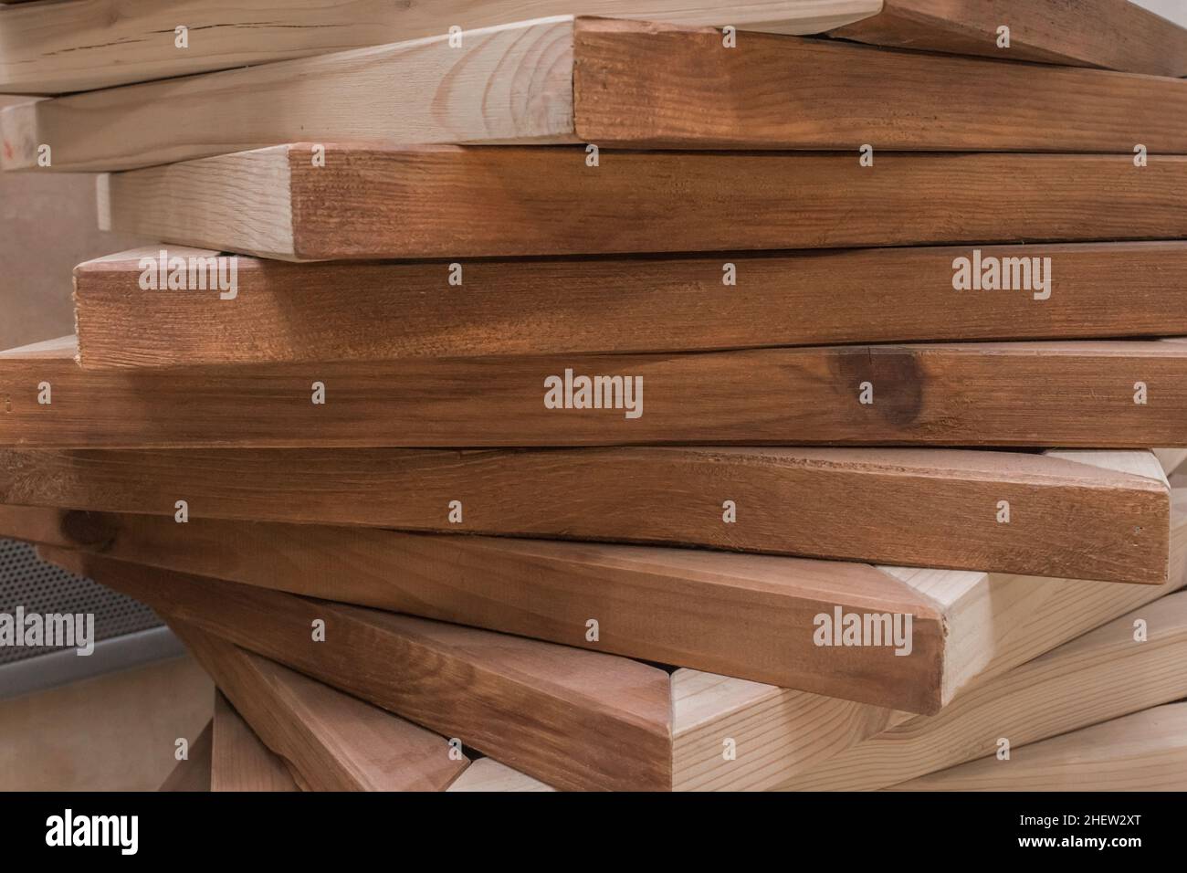 Decorative wooden interior element decoration and wood decor abstract ...