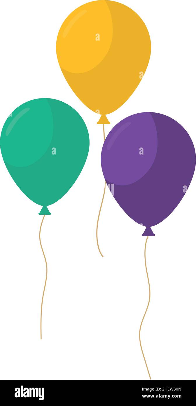 three party balloons Stock Vector Image & Art - Alamy