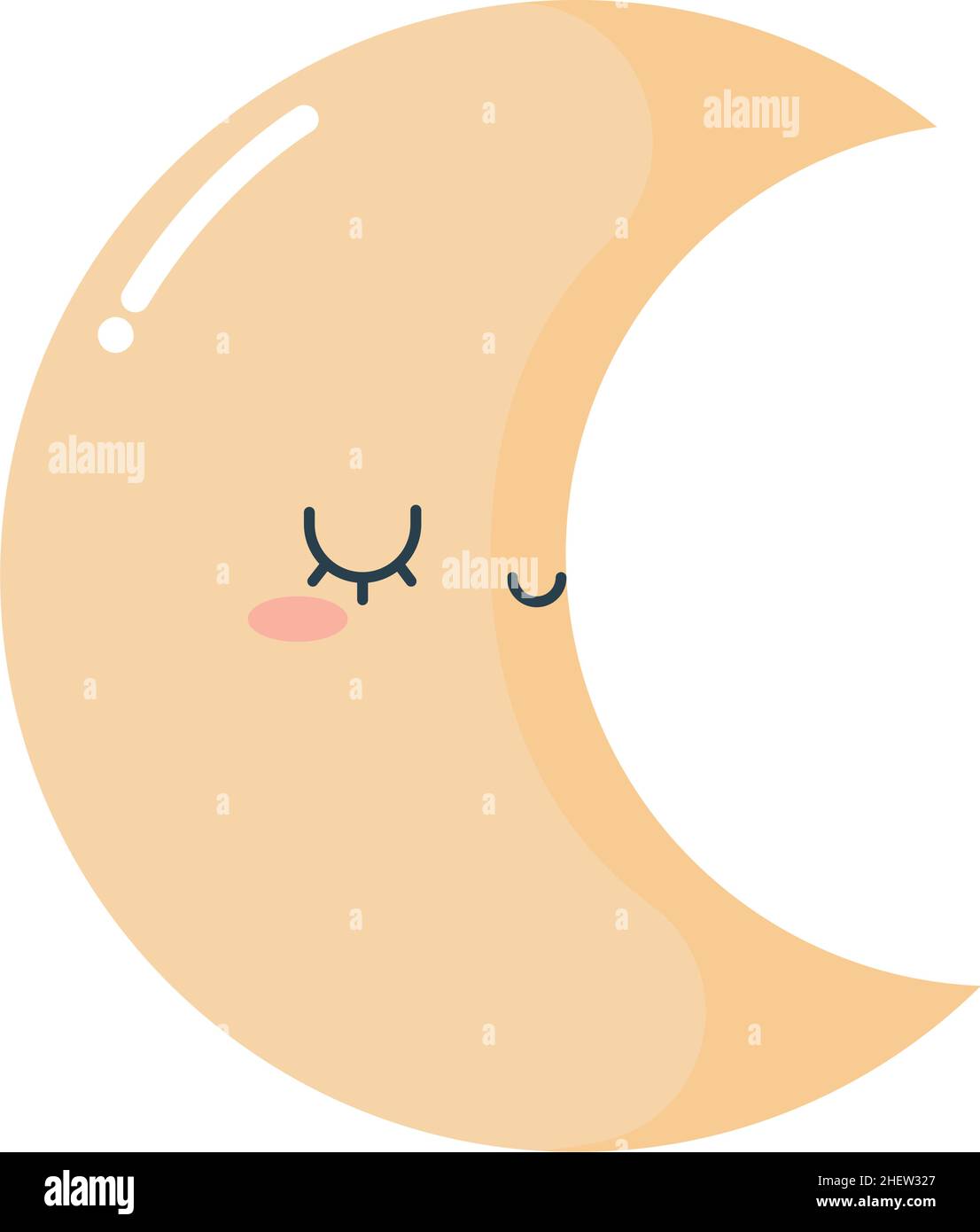 sleepy moon design Stock Vector Image & Art - Alamy
