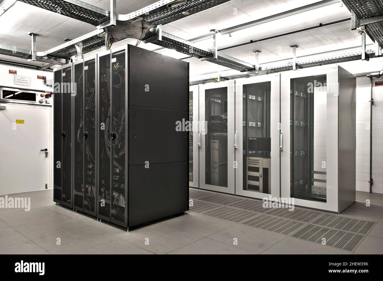 air conditioned it server room Stock Photo - Alamy