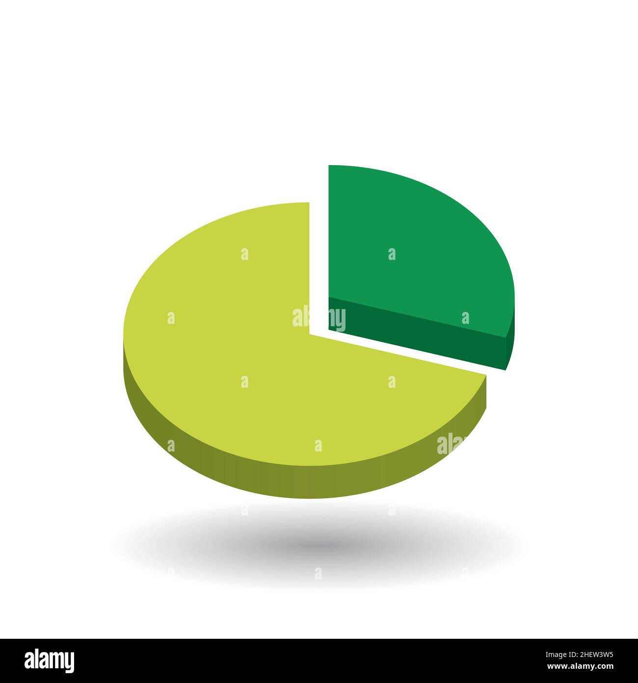 Green pie chart design element Stock Vector Image & Art - Alamy