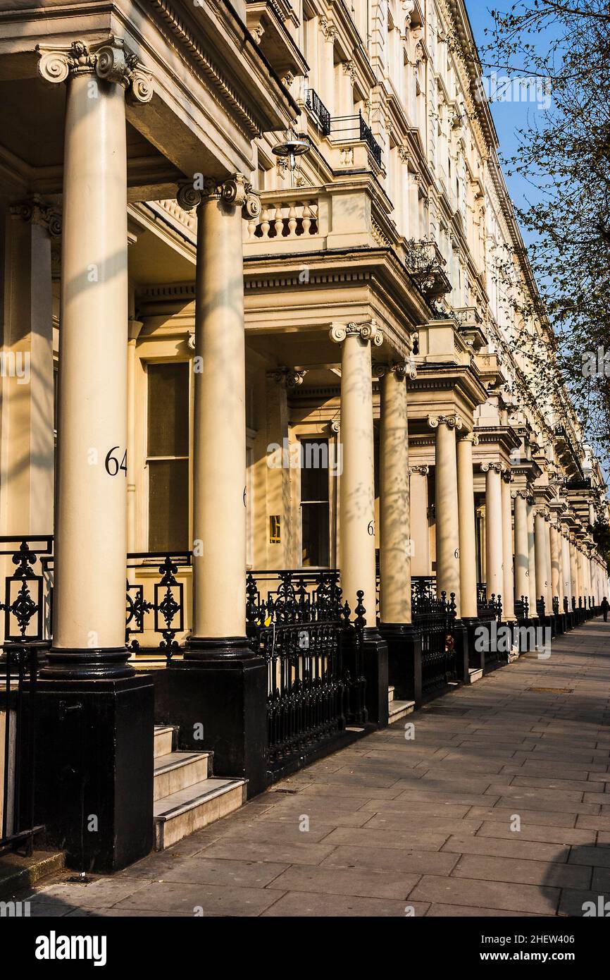 Kensington houses, London Stock Photo - Alamy