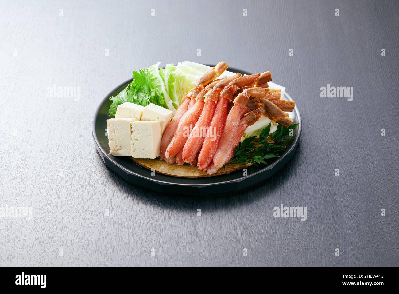 Ingredients For Crab Shabu Shabu Stock Photo - Alamy